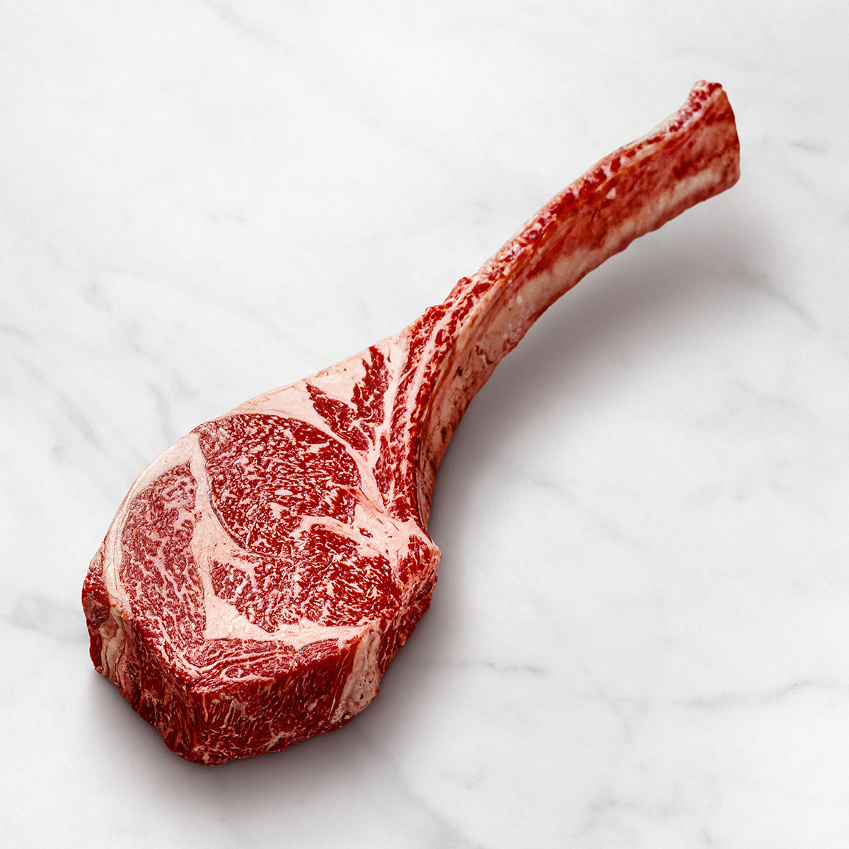 WAGYU TOMAHAWK - long bone and high-marbled Rib Eye Steak – Wagyu Sauerland